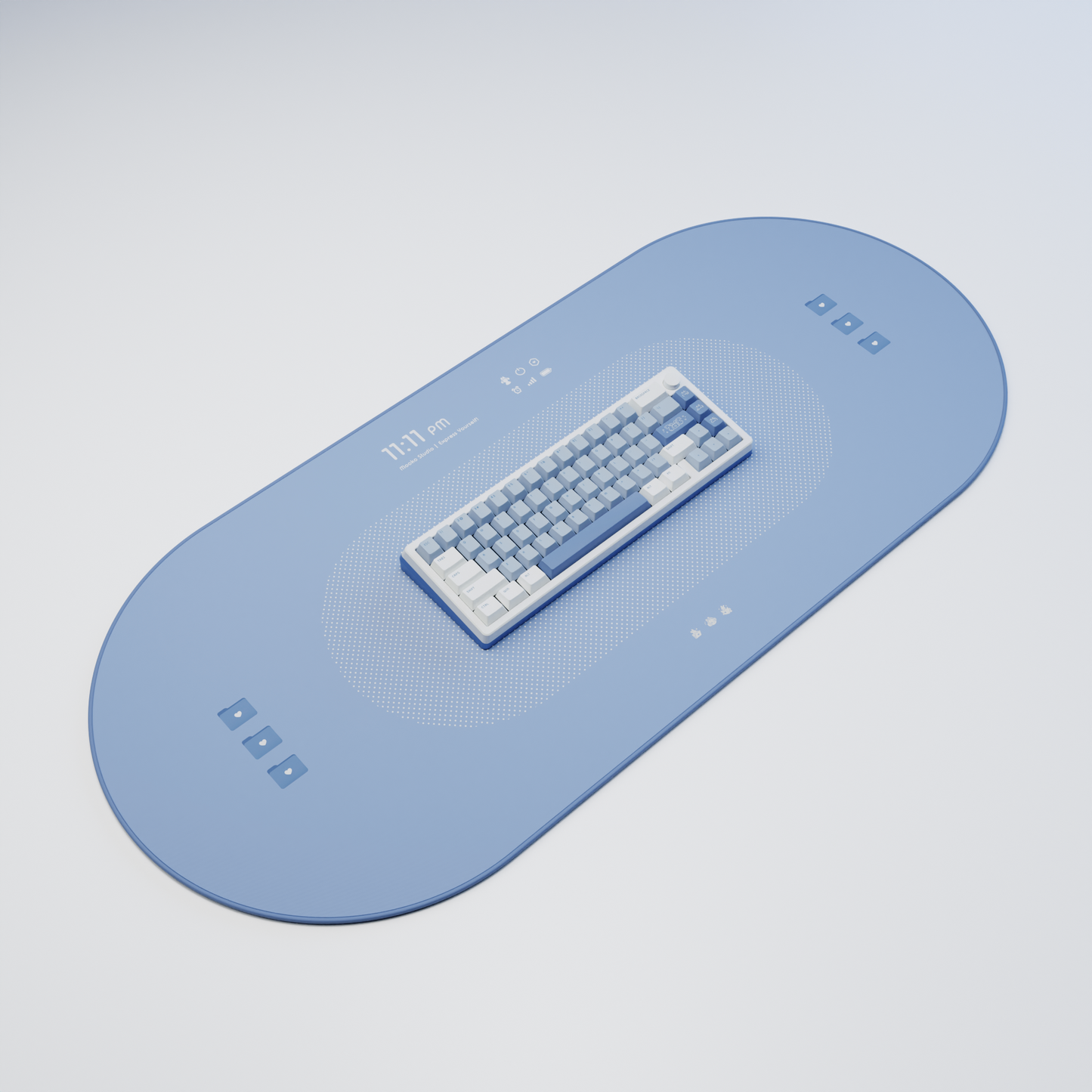 Cute Interface Keycaps - Blue