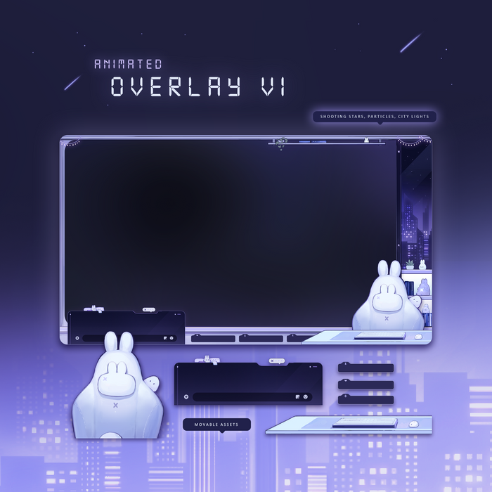 Cyber Core | Animated Stream Overlay Pack