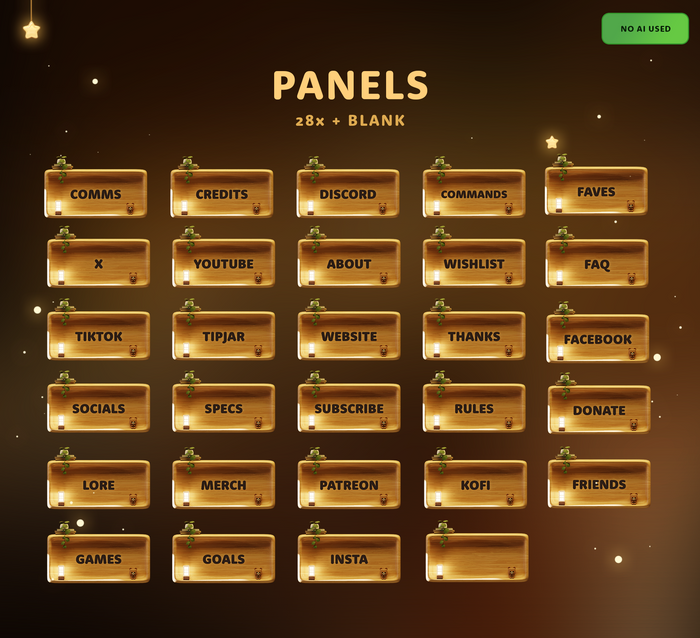 Warm Cozy Room | Animated Stream Overlay Pack