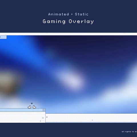 Y2K Bunny | Animated Stream Overlay Pack – Mooko Studio